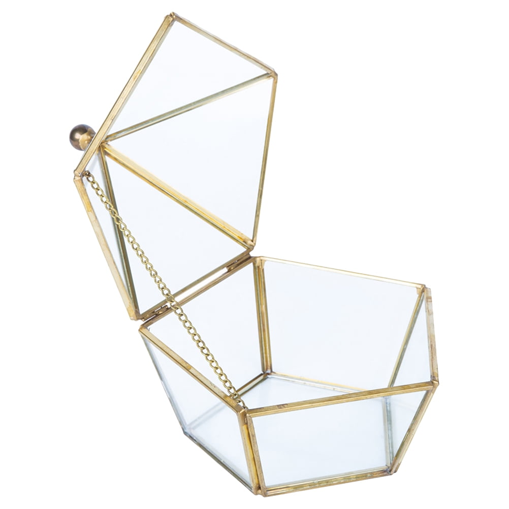 Pentagon Geometric Ring Box Unique Wedding Favor Party Decorations ...