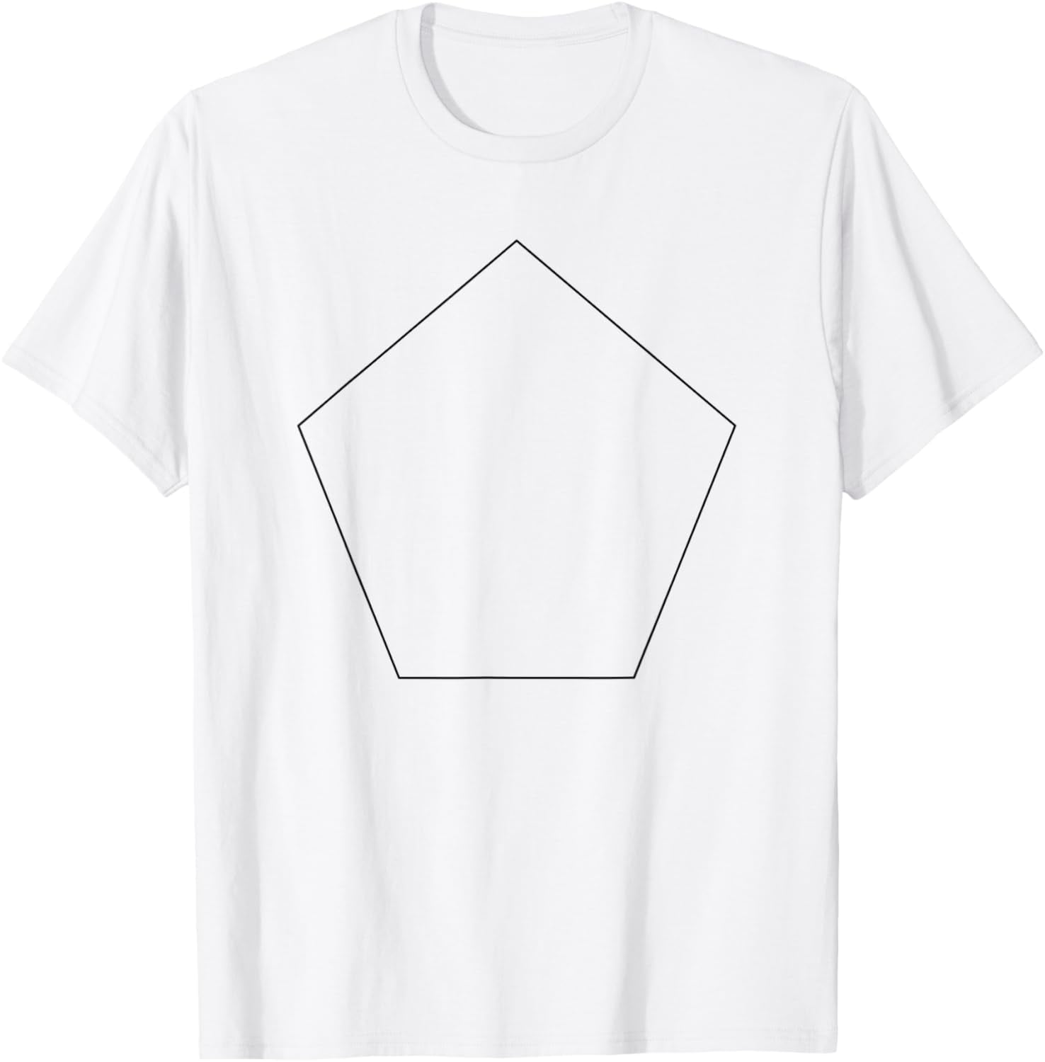 Pentagon Geometric shape Costume T-Shirt men and women can wear, black ...