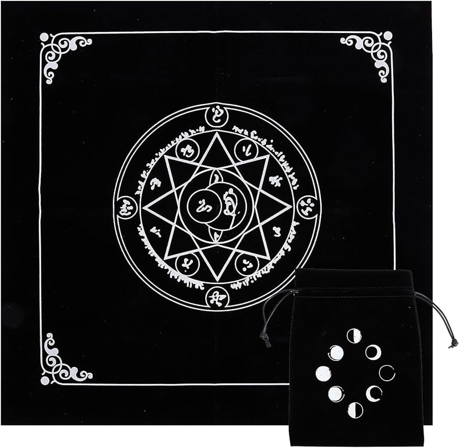 Pentagram Altar Cloth Kit Tapestry Tablecloth Pendulum Divination ...