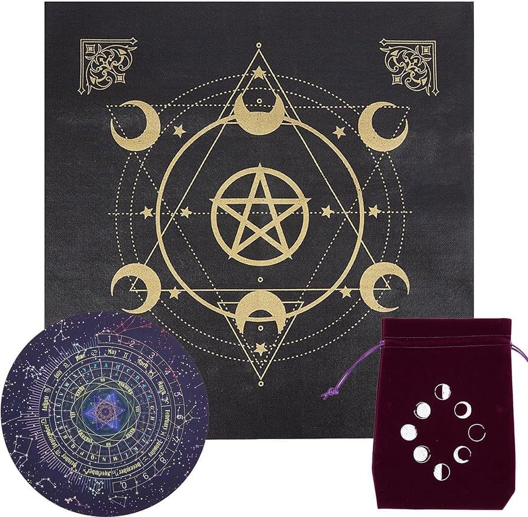 Pentagram Altar Cloth Kit Tapestry Tablecloth Pendulum Mats Divination ...