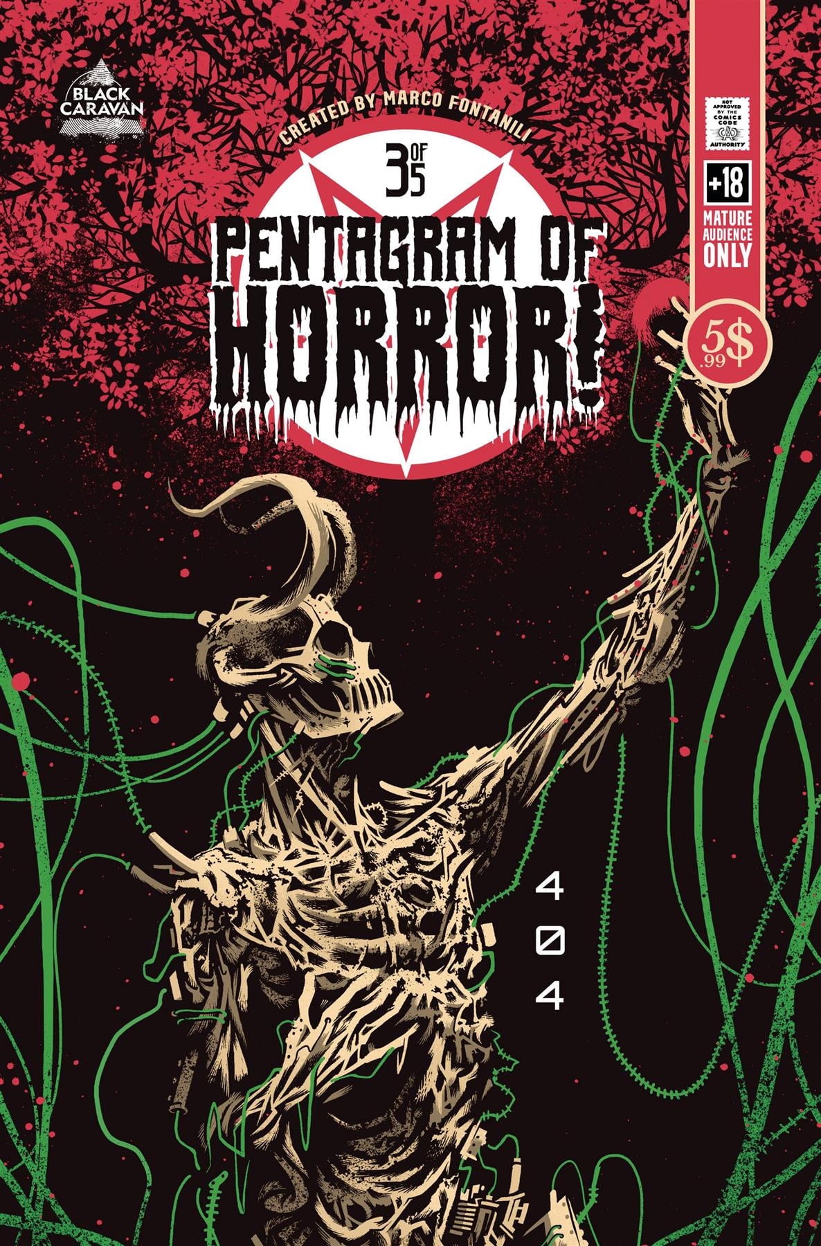 Pentagram Of Horror #3 Cvr A Fontanili Black Caravan Comic Book ...