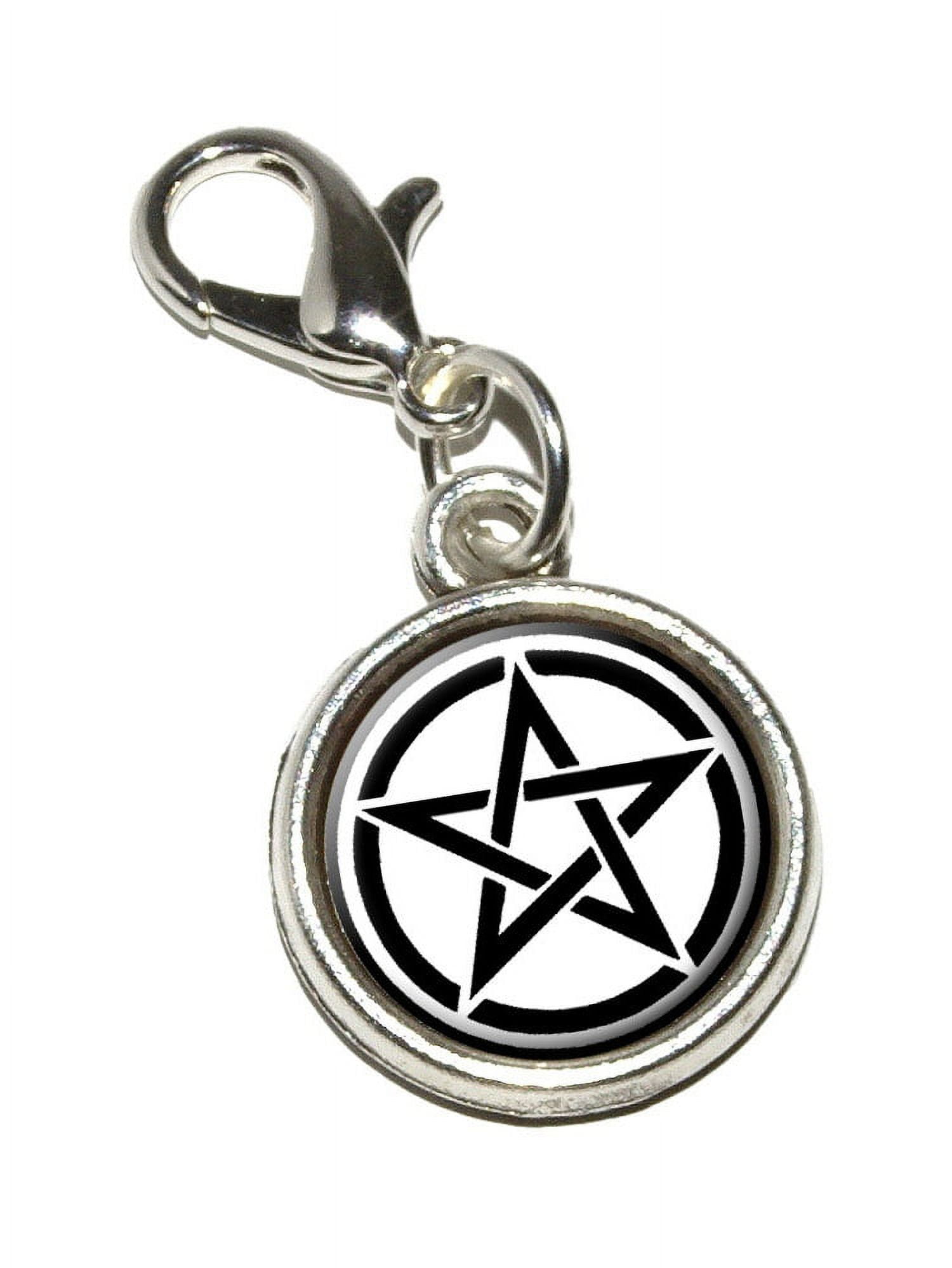Pentagram - Pentangle Star Wiccan Witch Bracelet Charm - Walmart.com
