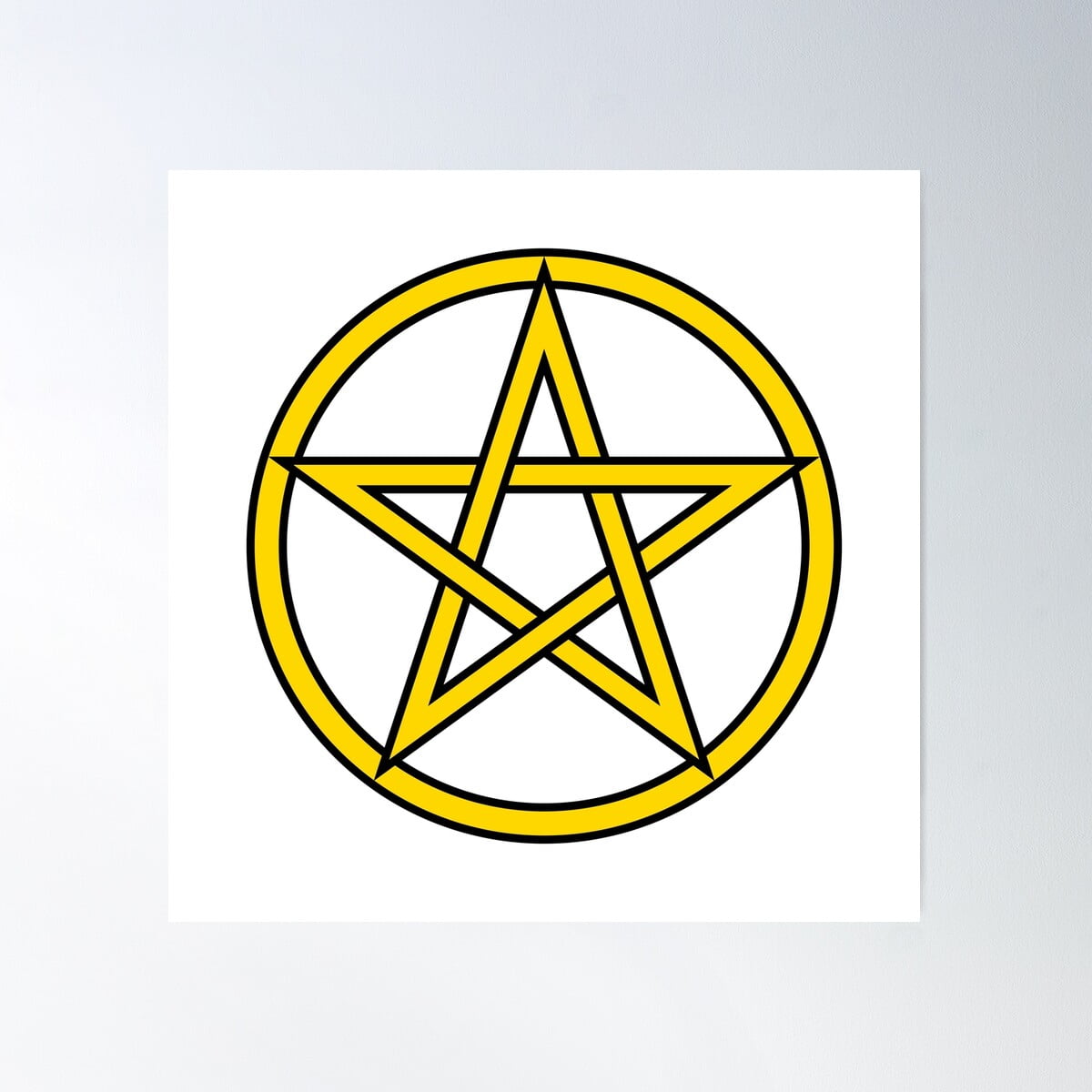 Pentagram Poster Wall Art, Modern Wall Decor For Living Room Bedroom ...