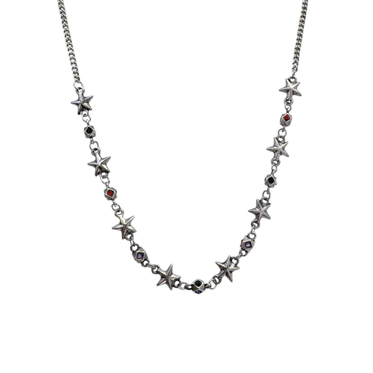 Pentagram Star Link Chain Necklace for Women Men,Streetwear Hip Hop ...