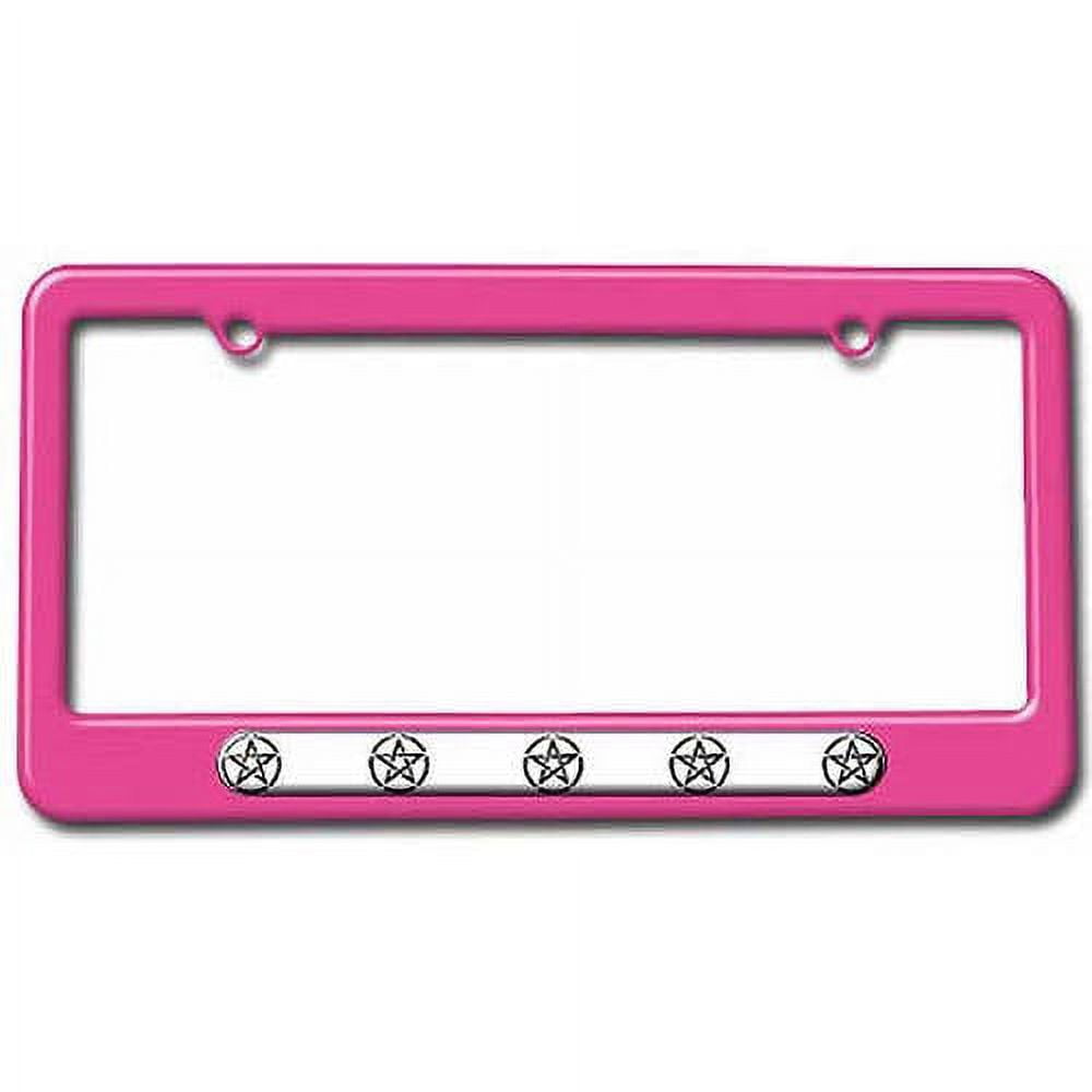 Pentagram, Wicca Witch License Plate Tag Frame, Multiple Colors ...