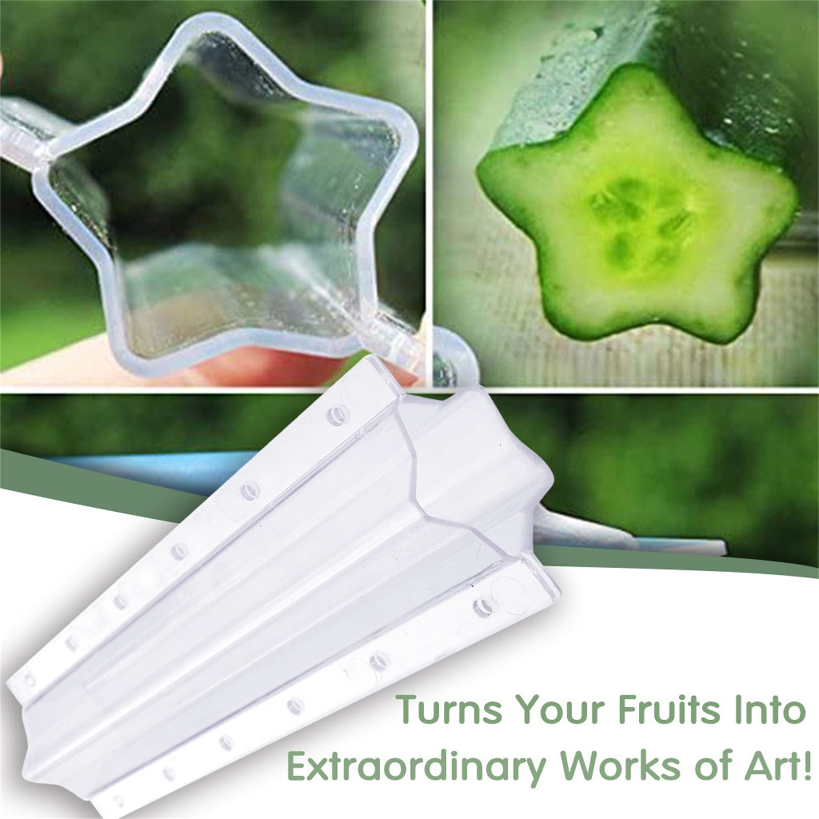 Pentagram-shaped Cucumber Fruit Shaping Growth Molds - Walmart.com