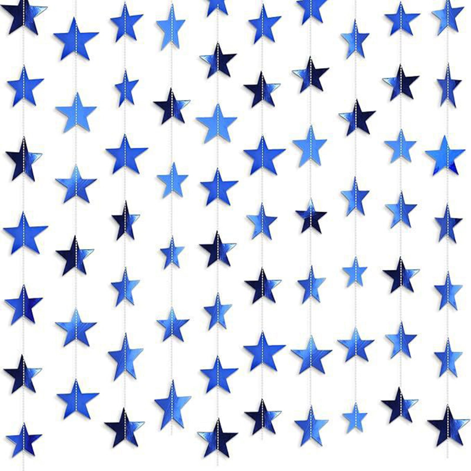Pentagrams Garlands Accessories Paper Star Streamers for Table Ceiling ...
