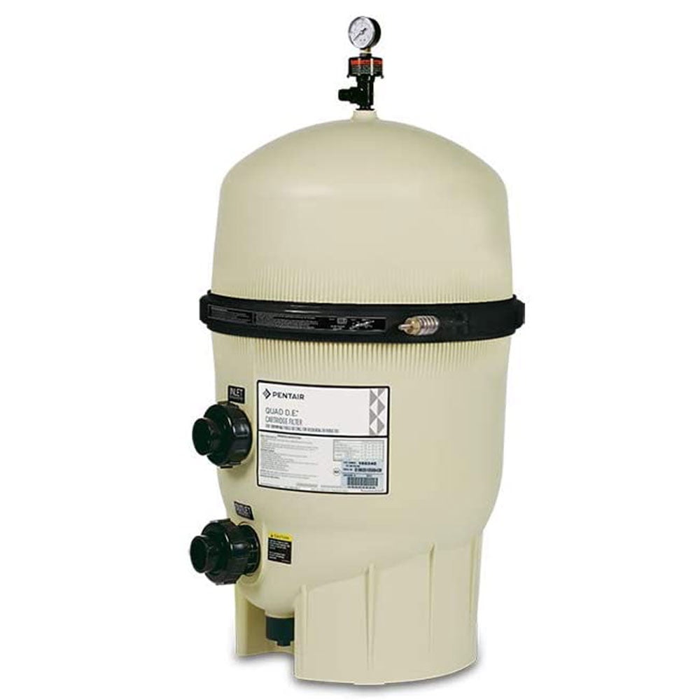 Pentair 188594 160GPM 100 Sq Ft Quad DE Cartridge Swimming Pool Filter ...