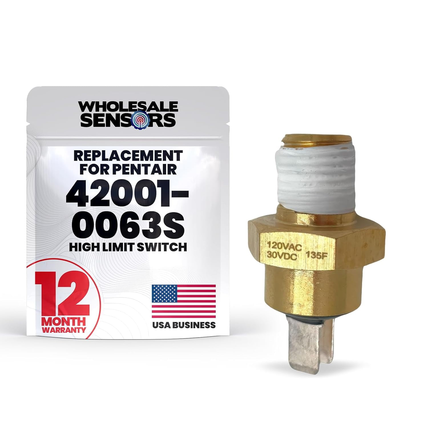 Pentair Spa Heat Part: 42001-0063S High Limit Switch for Pool/Spa ...