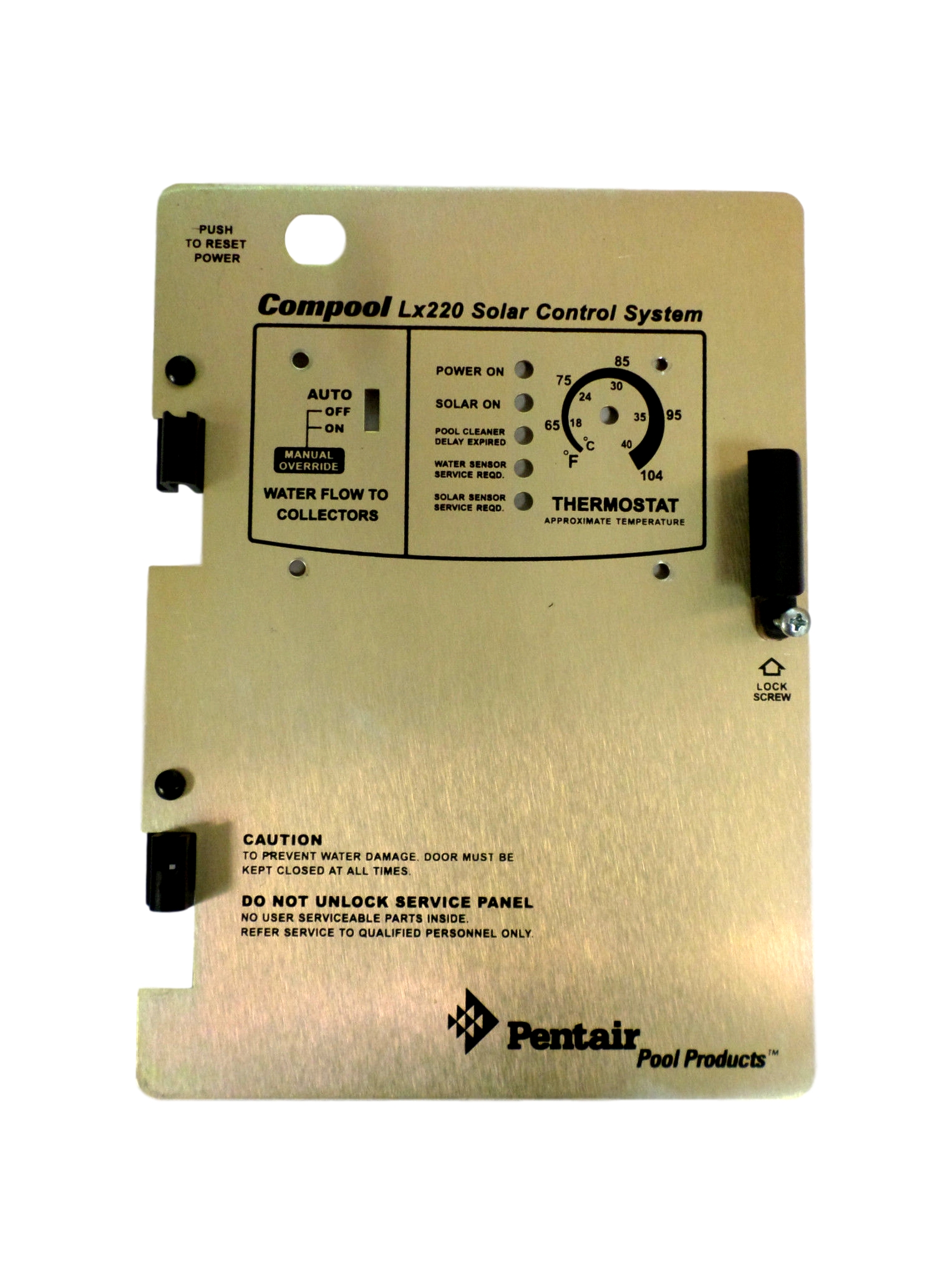 Pentair Compool LX-220 BEZEL Replacement Solar Control Panel LX220 ...
