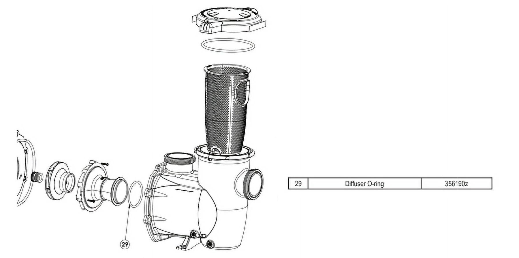 Pentair Diffuser O-Ring || 356190Z - Walmart.com