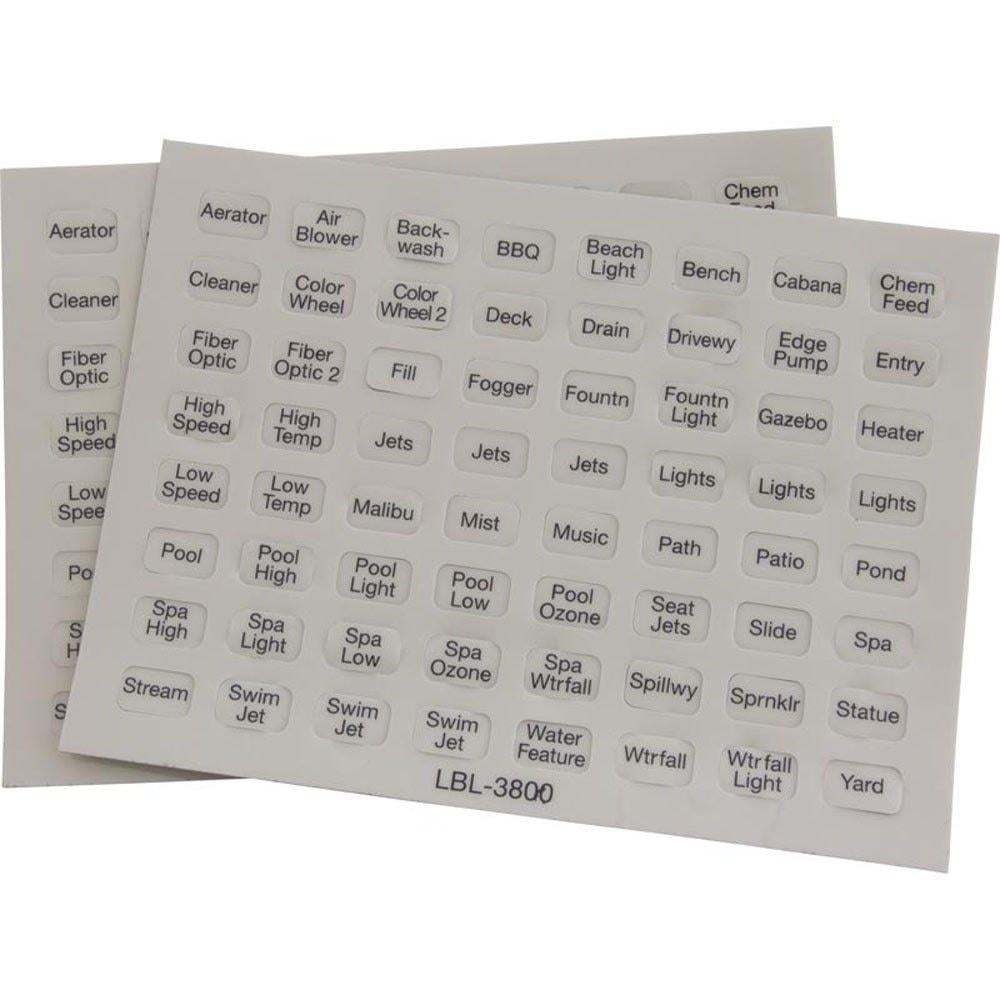 Pentair LBL3800 Label, Pentair, Compool, Indoor Control Panel, CP3800 ...