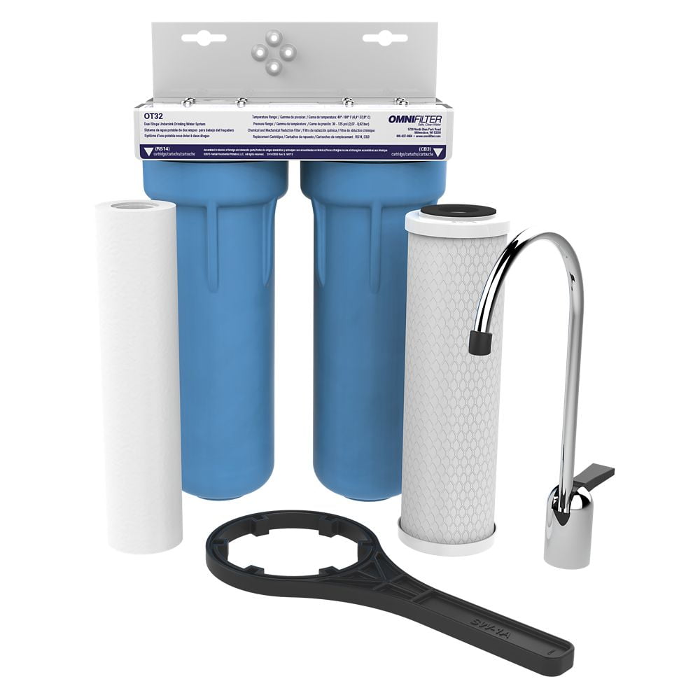 Pentair OMNIFilter OT32 Premium Dual-Stage Undersink Water Filtration ...