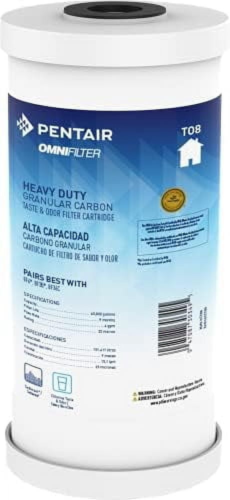 Pentair OMNIFilter TO8 Carbon Water Filter, 10" Heavy Duty Whole House ...