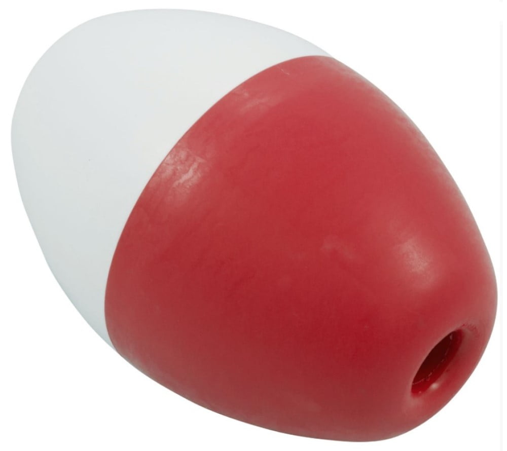 Pentair R181026 Oval Float #350 3" x 5" for 1/2" Rope, Red/White ...