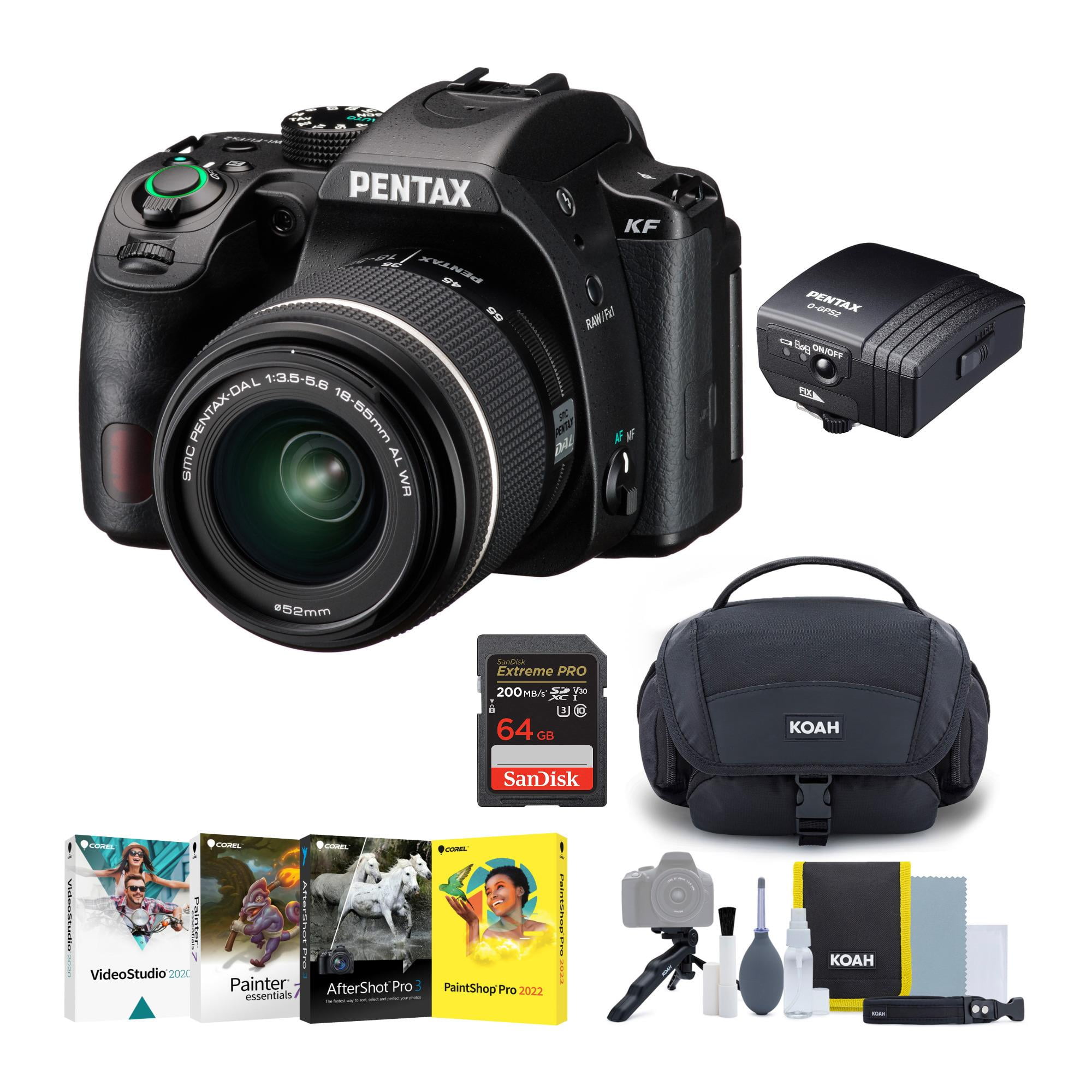 Pentax KF DSLR Camera Kit (Black) with 18-55mm F3.5-5.6 AL WR Lens with ...