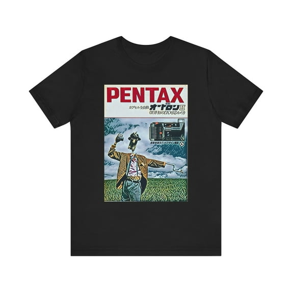 Pentax Retro Ad Art Graphic Print Crewneck Unisex Jersey Short Sleeve ...
