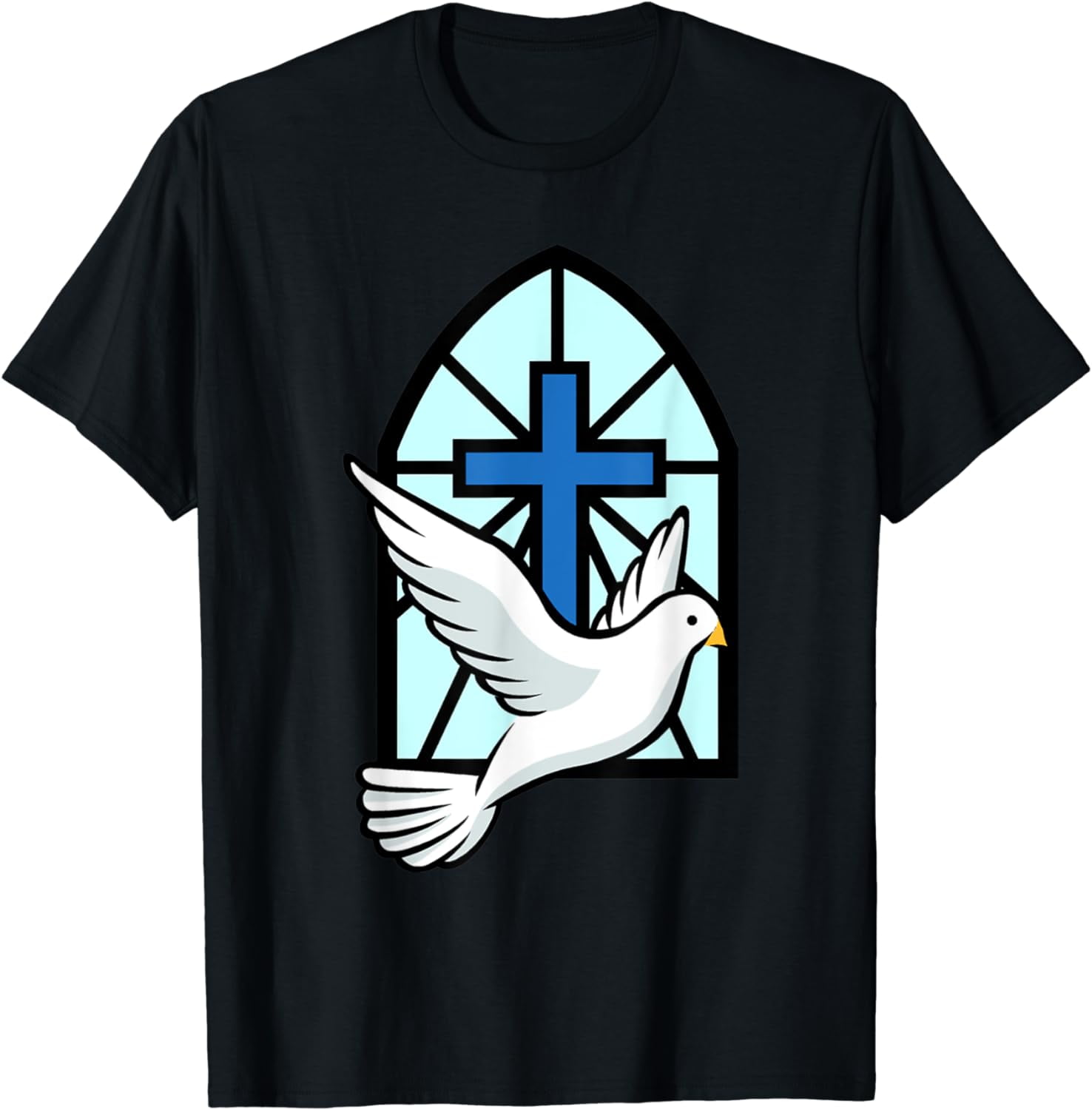Pentecost Doves Tongues of Fire Flame Acts Holy Spirit Gifts Cotton T ...