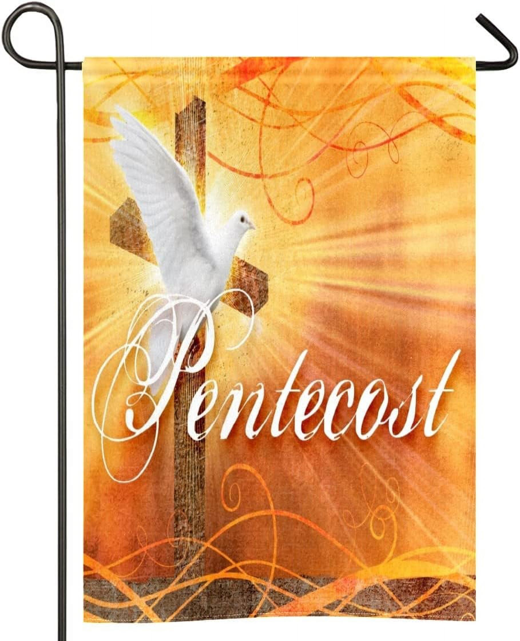 Pentecost Garden Flag 12 x 18 inch Double Sided Yard Flags for Garden ...