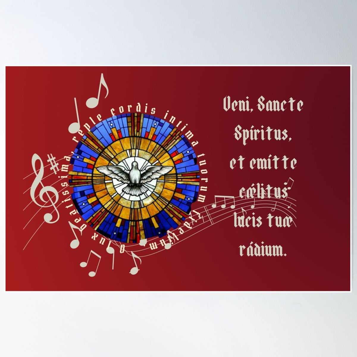 Pentecost Holy Spirit Pentecoste Poster Wall Art, Modern Wall Decor For ...