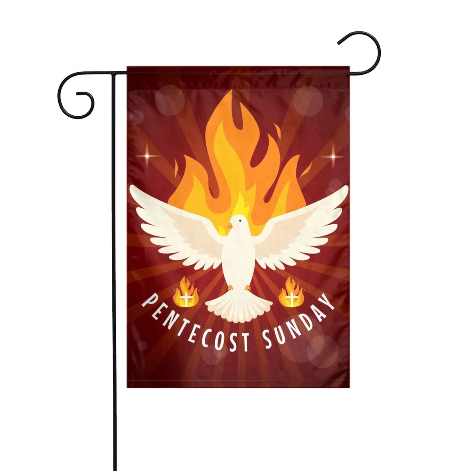 Pentecost Sunday 2024 Christian Holiday Garden Flag Double Sided Yard ...