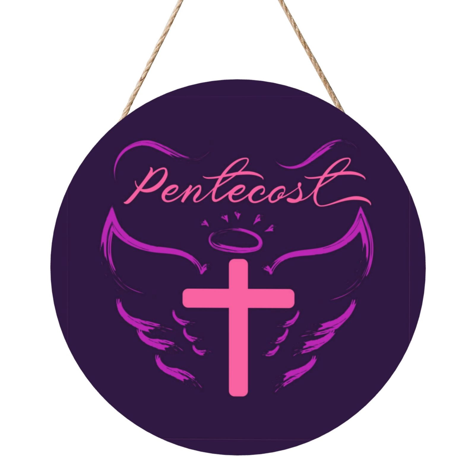 Pentecost Sunday 2025 Christian Holiday Wooden Hanging Sign Ornament ...