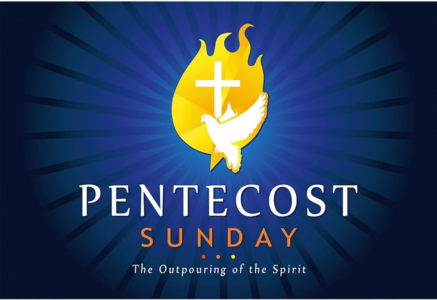Pentecost Sunday Backdrop The Outpouring of The Spirit Dove Holy Spirit ...
