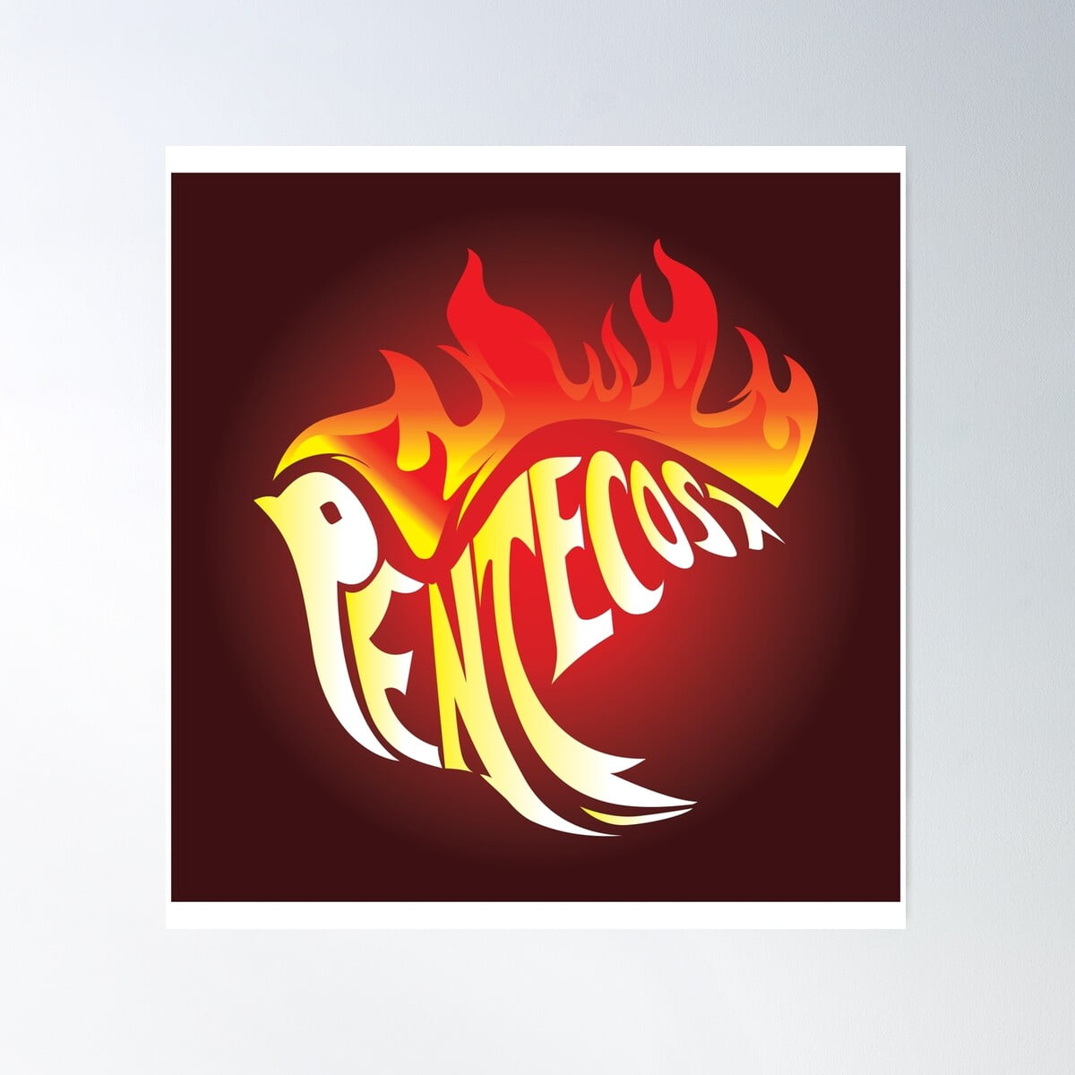 Pentecost Sunday Day Of Pentecost Poster Wall Art, Modern Wall Decor ...