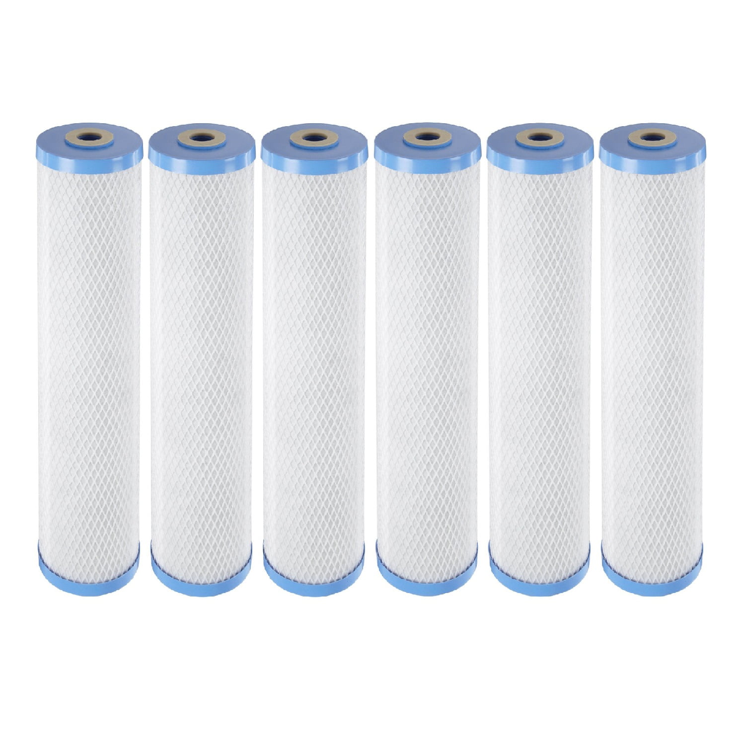 Pentek EPM-20BB 10 Micron Whole House 20 Inch Carbon Block Water Filter 6 Pack - Walmart.com