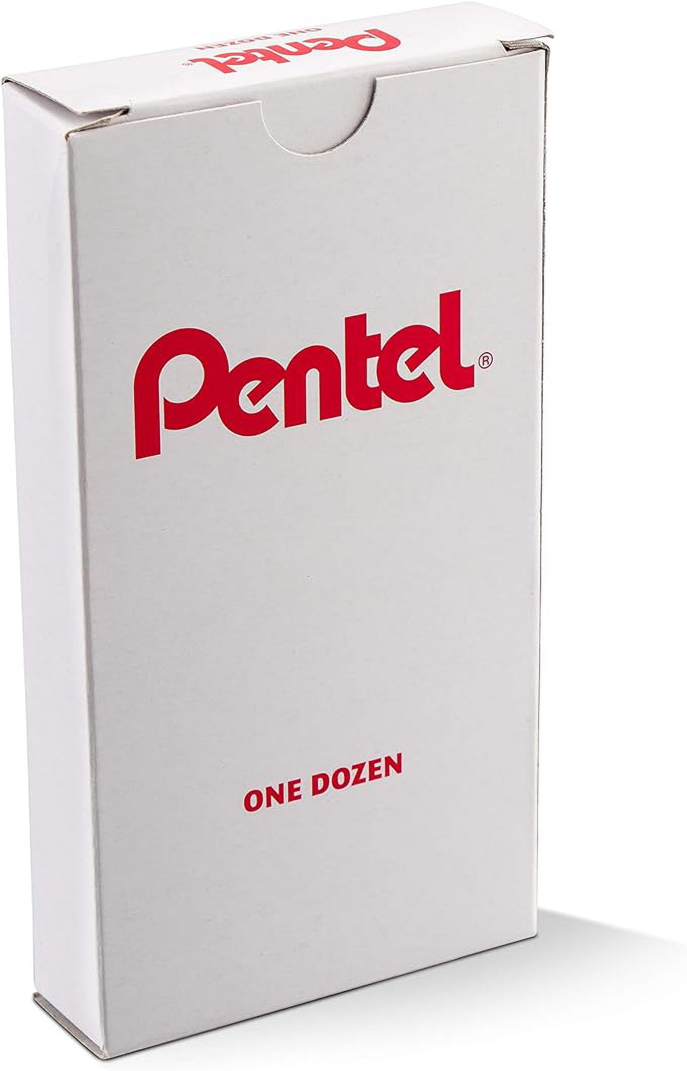 Pentel Arts 0.8mm Hybrid Technica Gel Pen, Black, Box of 12 (KN108-A ...