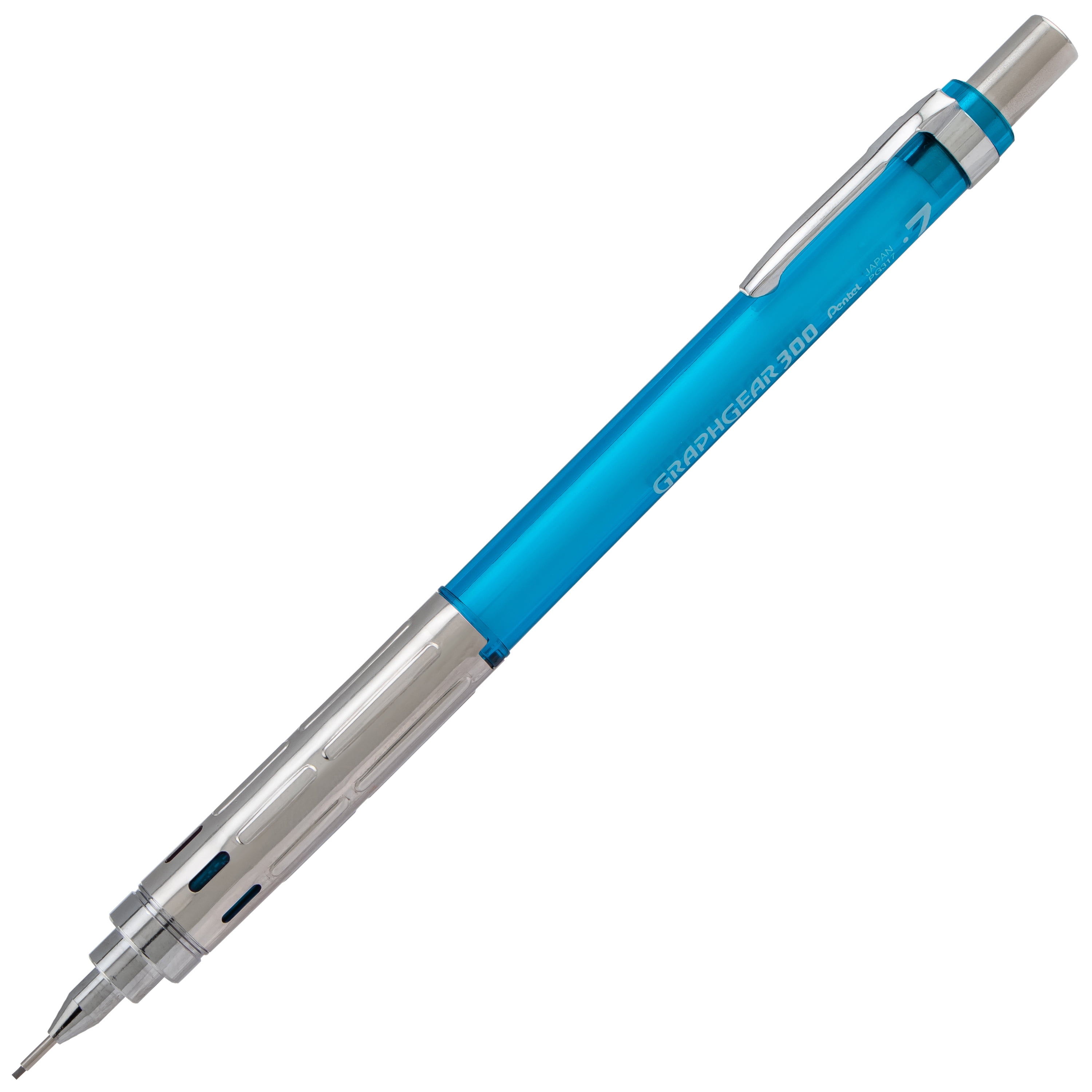 Pentel Arts GraphGear 300 Mechanical Pencil, (0.7mm), 1-Pack, Blue ...