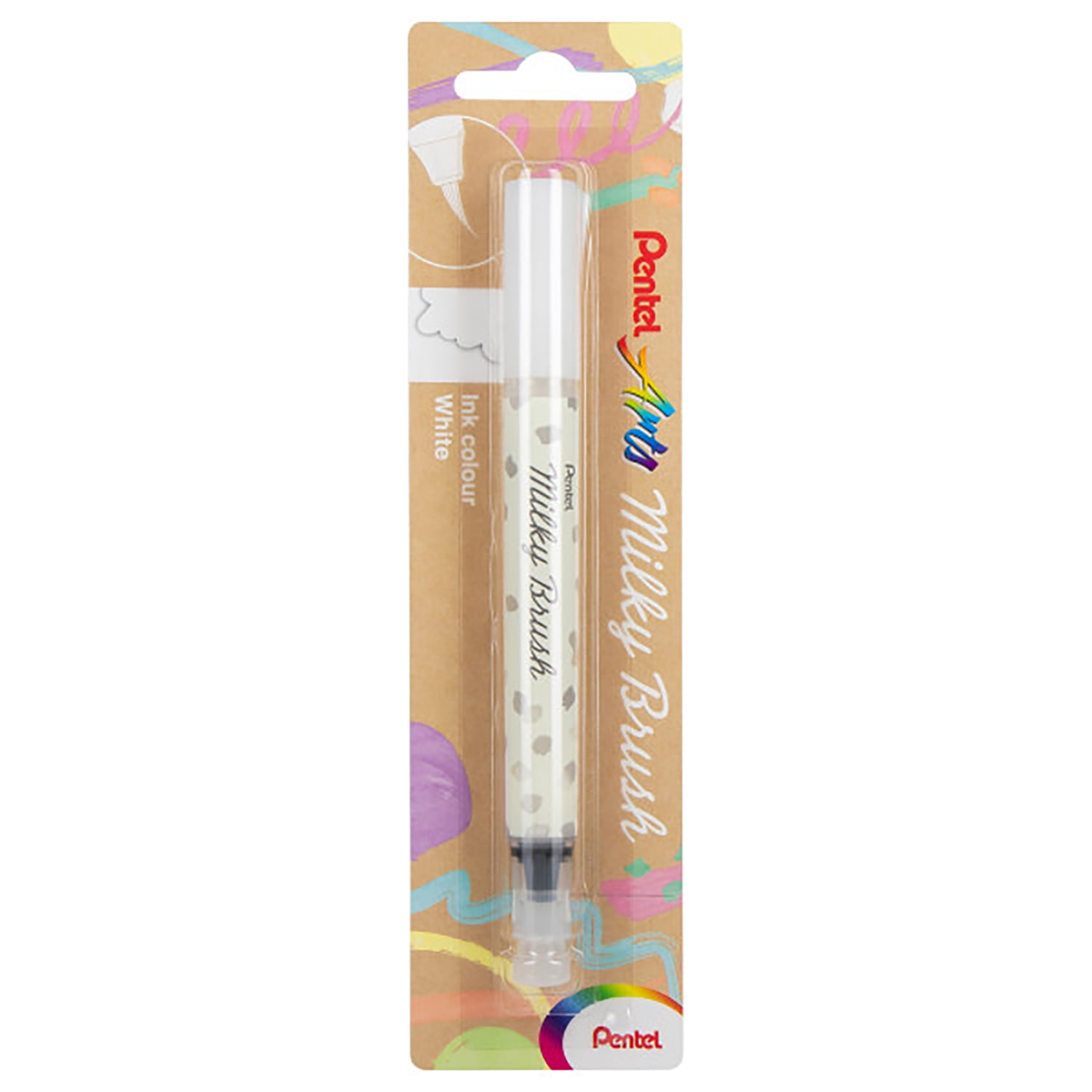 Pentel Arts Milky Brush Pen, White Ink, 1-Pack - Walmart.com