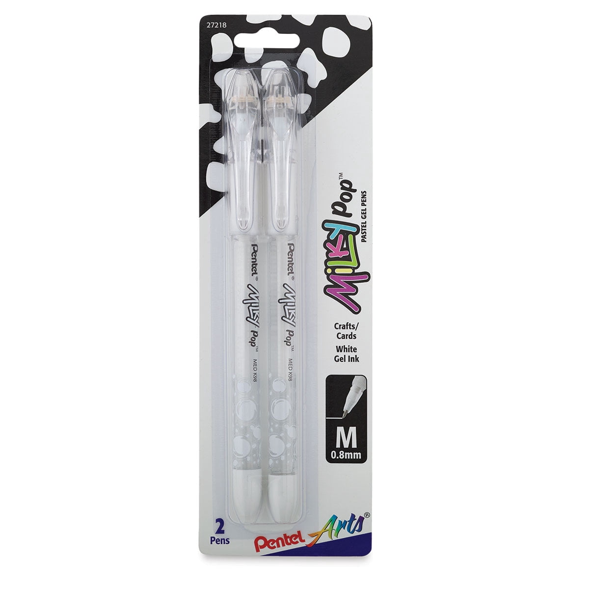 Pentel Milky Pop Pens - Pkg of 2, White - Walmart Business Supplies