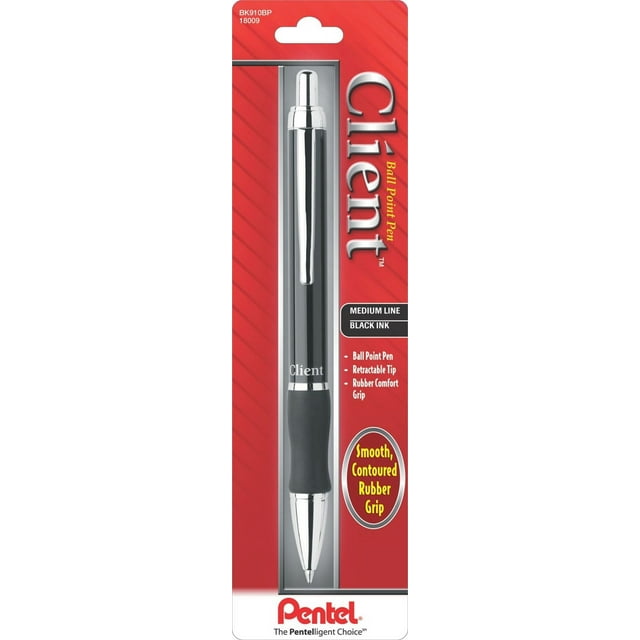 Pentel BK910BP Black Client® Ball Point Pen - Walmart.com