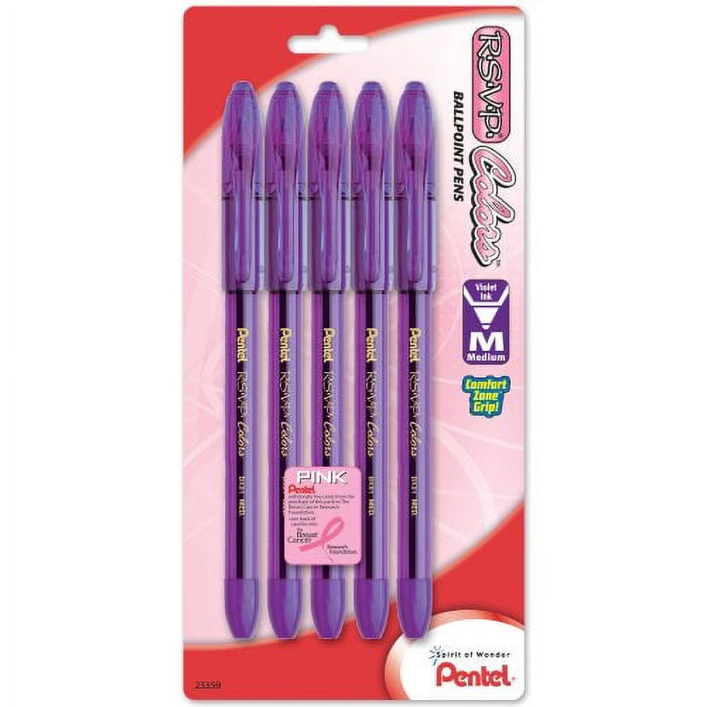 Pentel R.S.V.P. Colored Writing Ballpoint Pen, 1.0mm, Medium Line ...