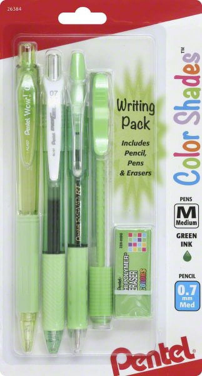 Pentel Color Shades Writing Pack - Pastel Light Green (BLBKALZBPK ...