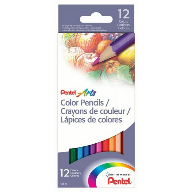 Pentel Colored Pencil Set, 12-Colors - Walmart.com