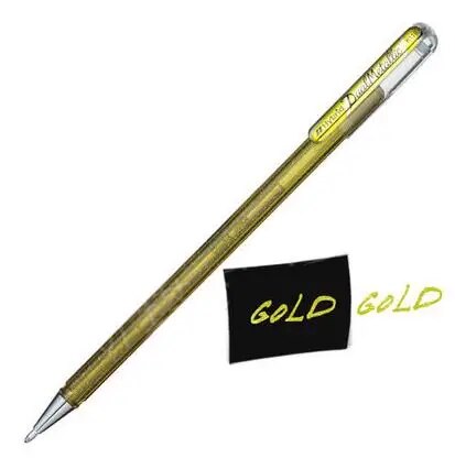 Pentel Dual Metallic Liquid Gel Roller Pen 1.0 mm Shiny Gel Pen Japan ...