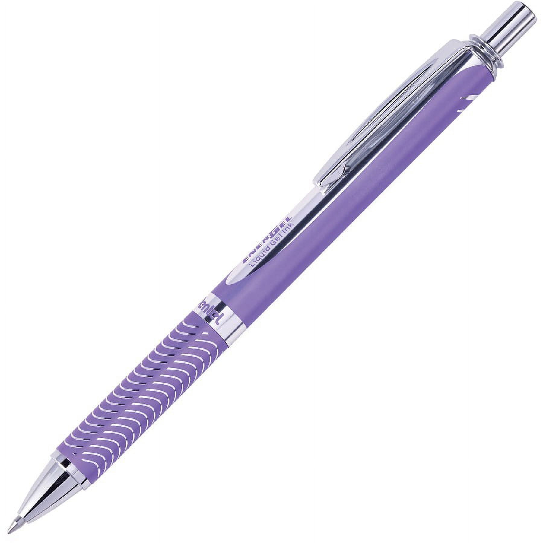 Pentel EnerGel Alloy Retractable Gel Pens - Medium Pen Point - 0.7 mm ...