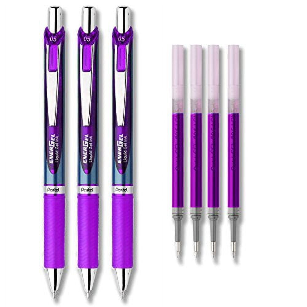 Pentel EnerGel Deluxe RTX Liquid Gel Ink Pen Set Kit, Pack of 3 with 4 ...