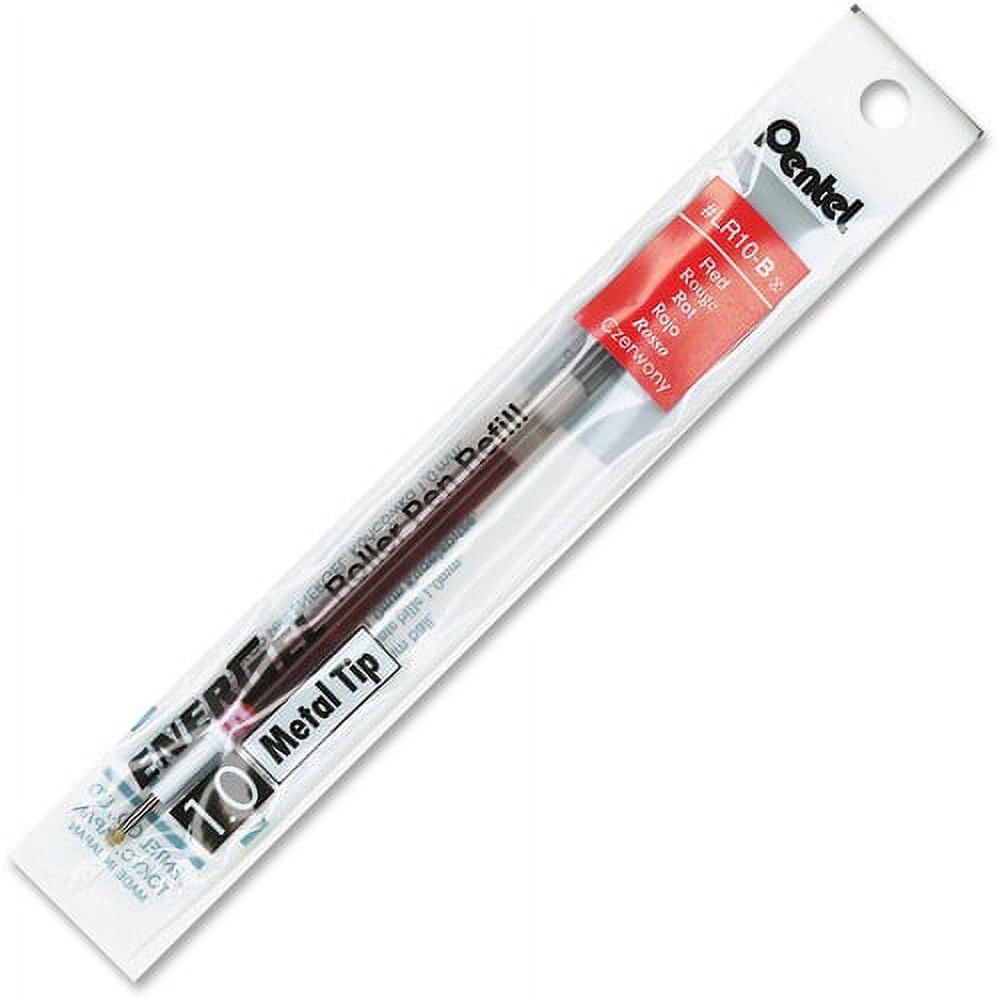 Pentel EnerGel Liquid Gel Pen Refills - 1 mm, Bold Point - Red Ink - 1 ...