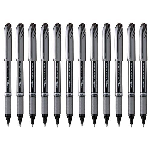 Pentel EnerGel NV Liquid Gel Pen, 0.7mm, Medium Line Capped, Metal Tip ...