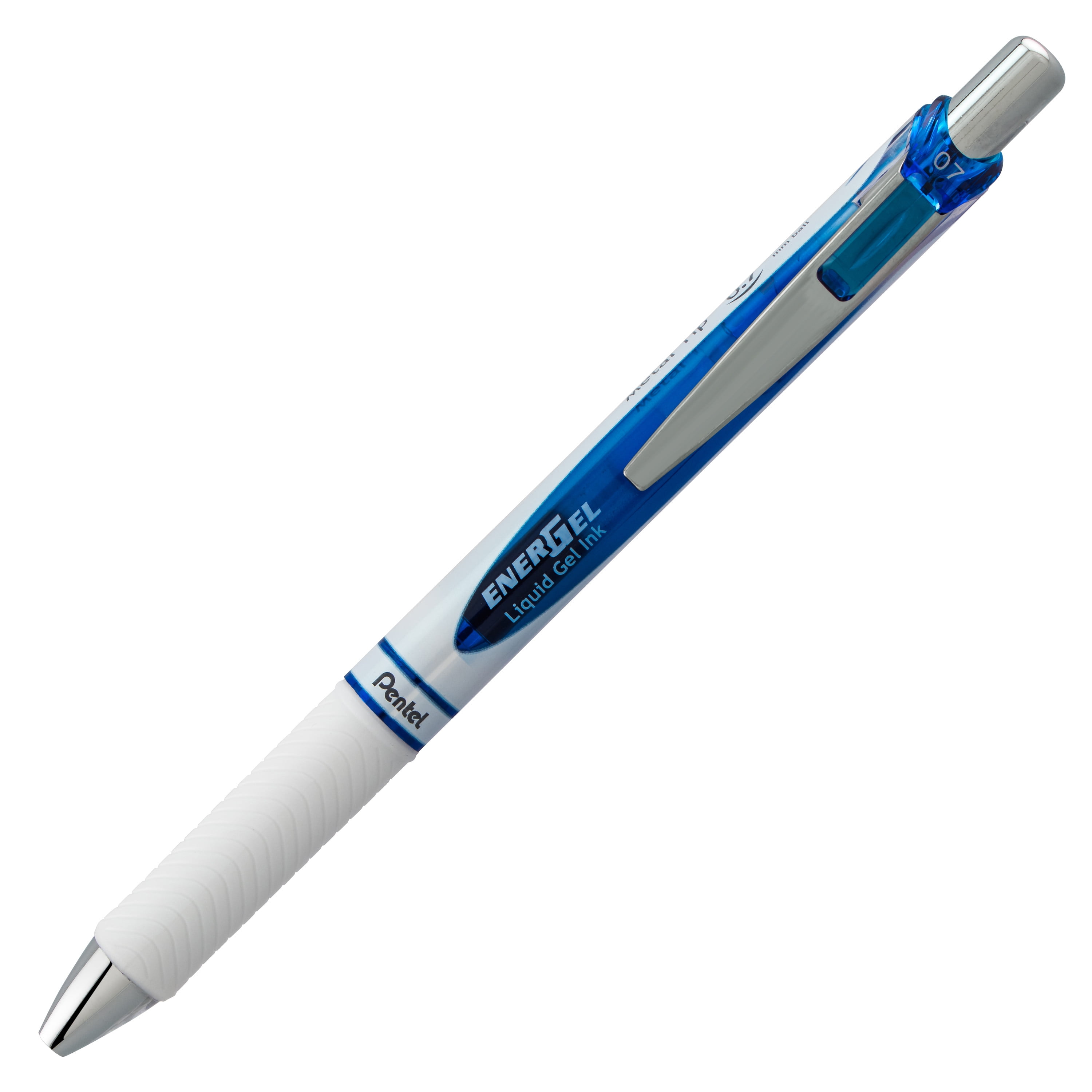 Pentel EnerGel Pearl Gel Pen, (0.7mm) Medium Metal Tip, Blue Ink ...