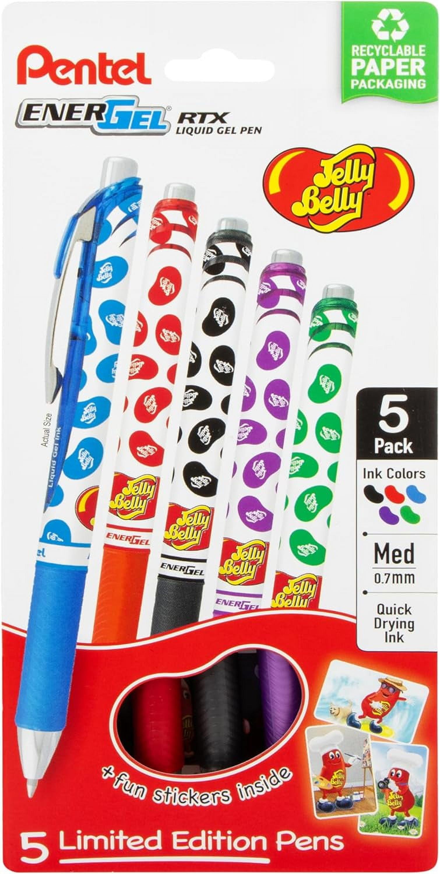 Pentel EnerGel RTX Retractable Liquid Gel Pen, Jelly Belly Limited ...