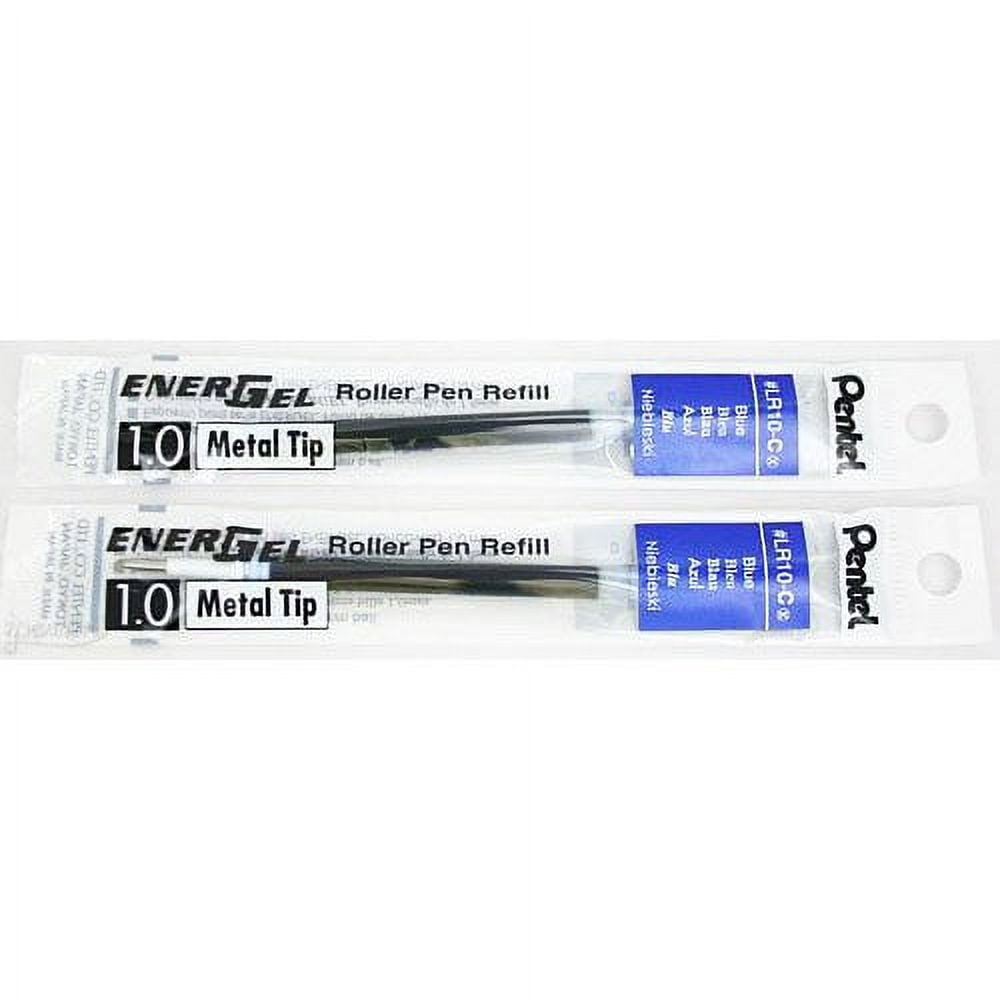 Pentel EnerGel Rollerball Pen Refills, Bold Point, 1.0 mm, Blue Ink, 2 ...