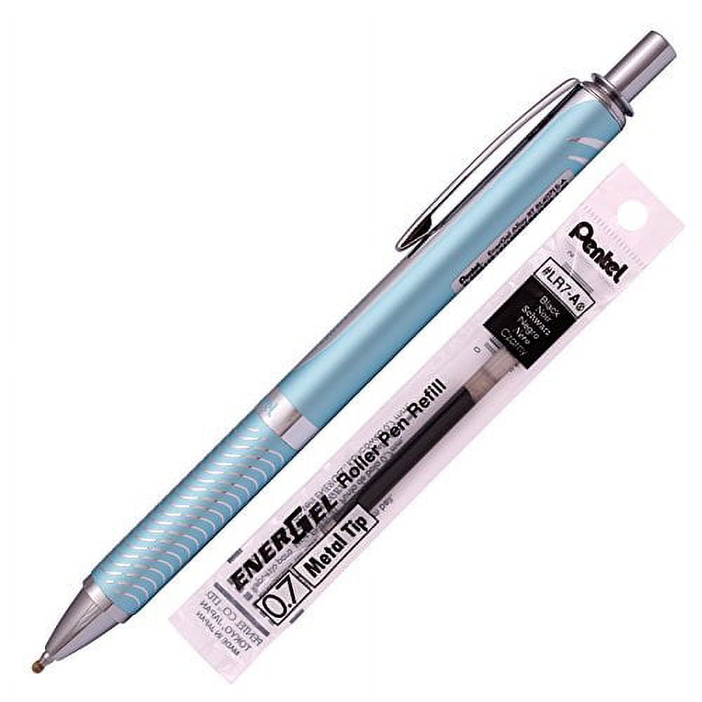 Pentel Energel Alloy RT Gel Pen Medium Point Metal Tip Ballpoint Pen ...