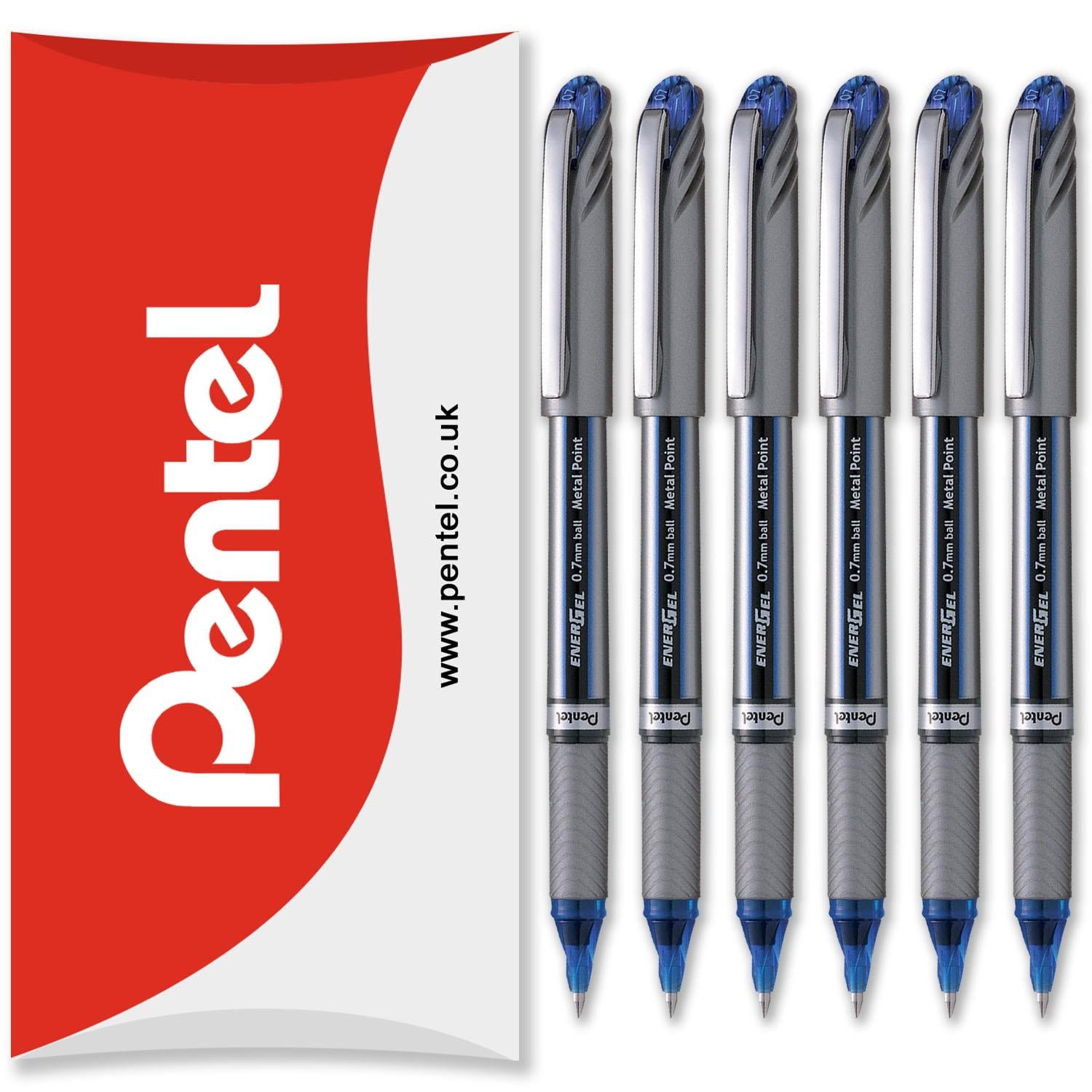 Pentel Energel BL27 Liquid Gel Ink Rollerball Pen - 0.7mm Tip - Pack of ...