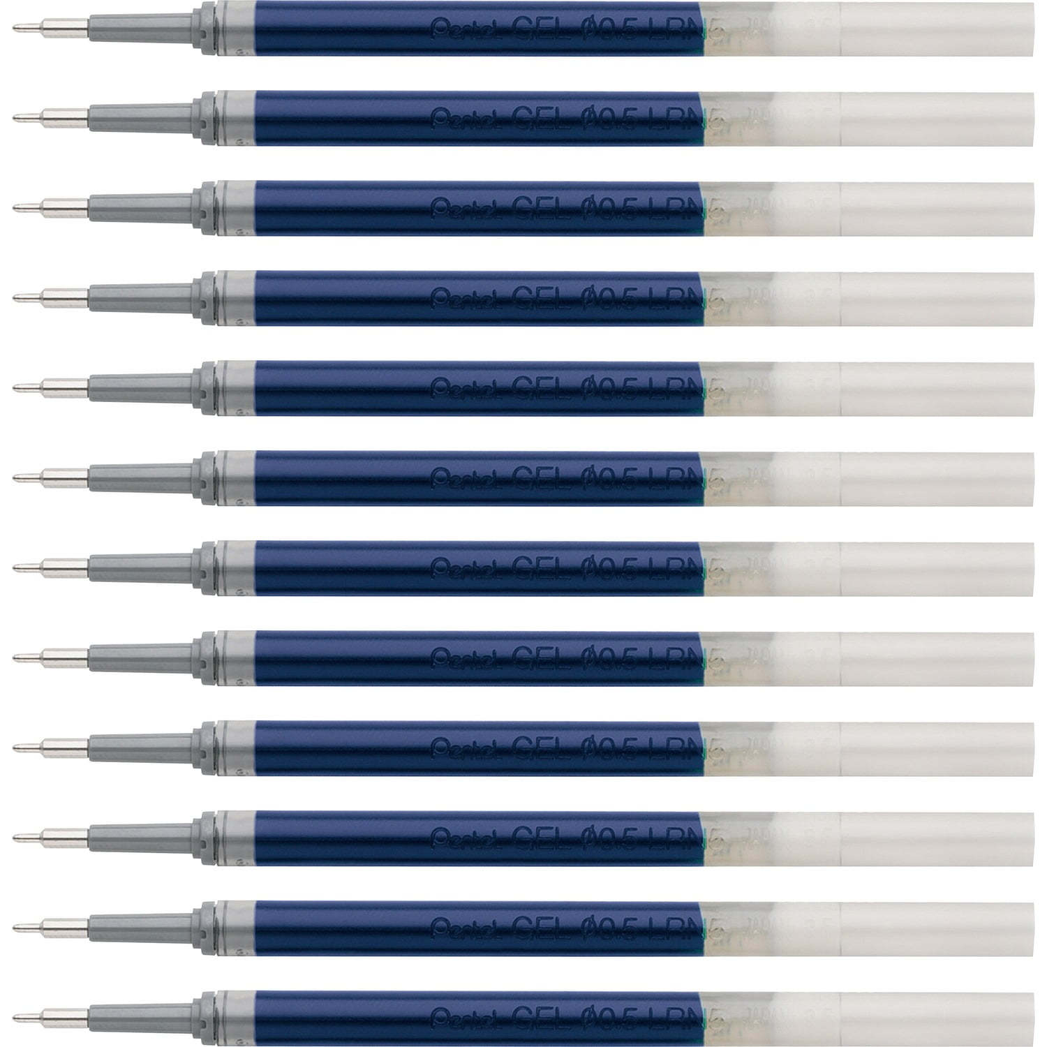 Pentel Gel Pen Refills f/EnerGel 0.5mm Needle Tip 12/BX BE Ink LRN5CBX ...