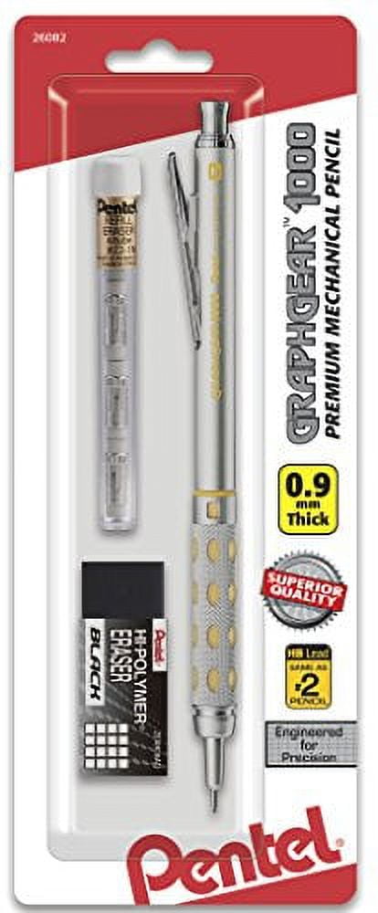 Pentel GraphGear 1000 Automatic Drafting Pencil (0.9mm), with Eraser ...
