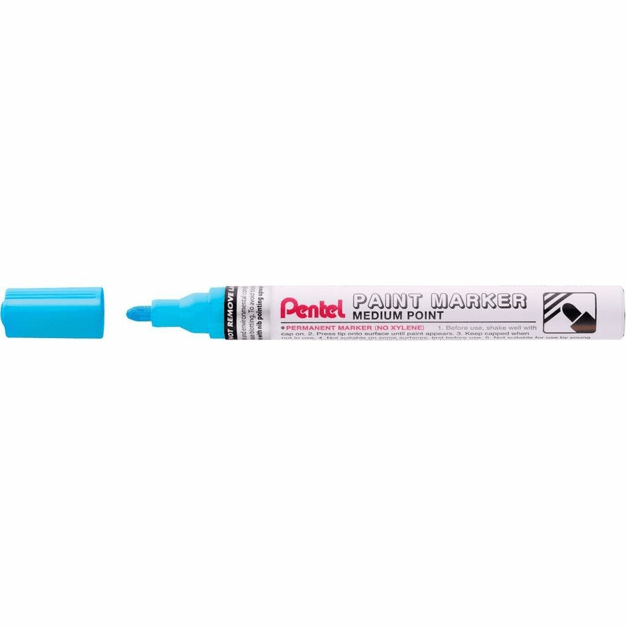 Pentel Paint Marker, Medium Point, Bullet Tip, Sky Blue Ink - Walmart.com
